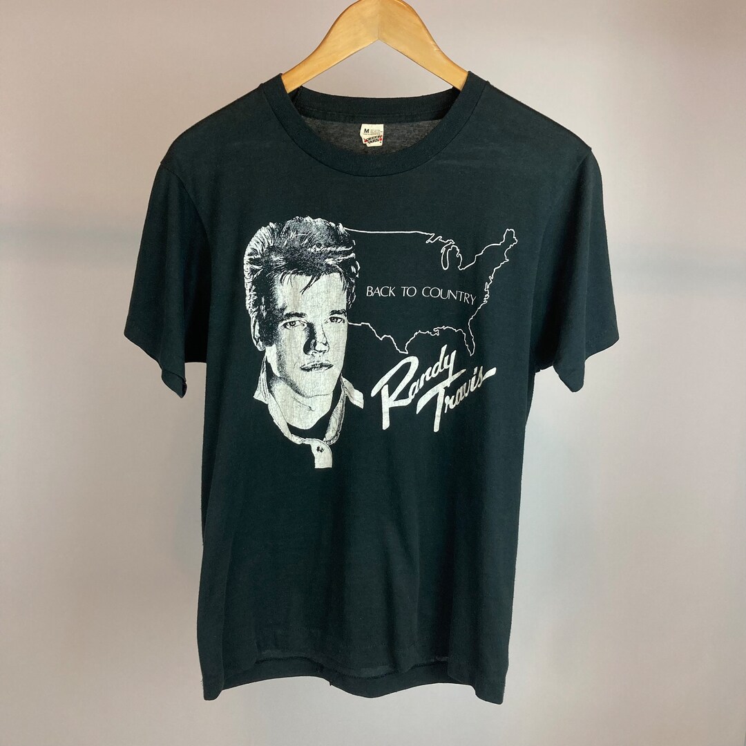 80s Vintage Randy Travis T - Etsy