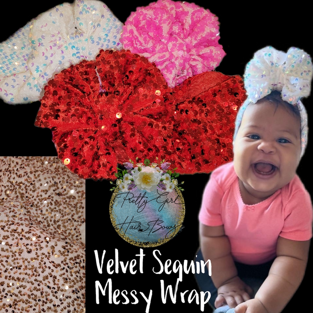 Velvet Sequin Messy Wrap - Etsy
