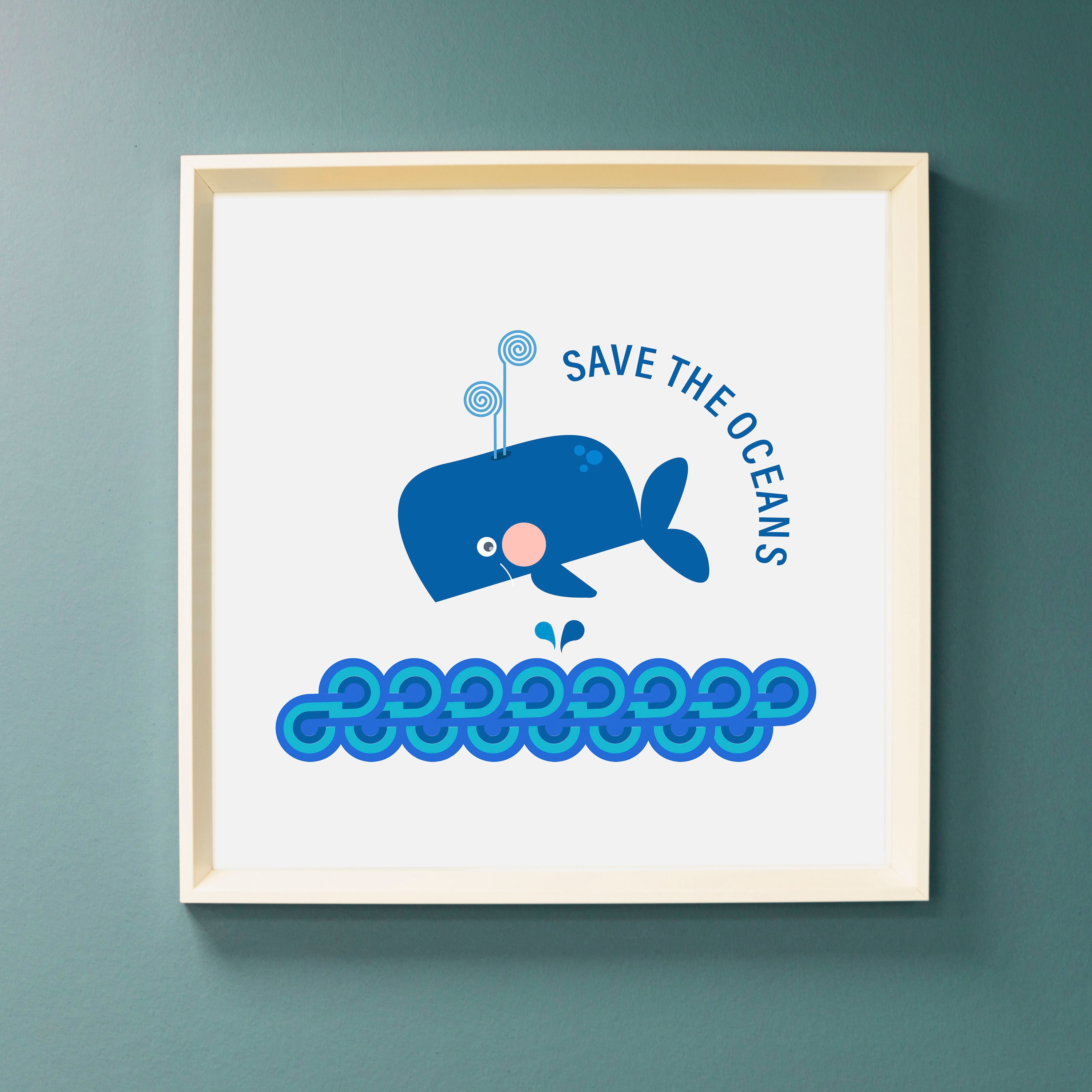 Save the Oceans Poster - Etsy