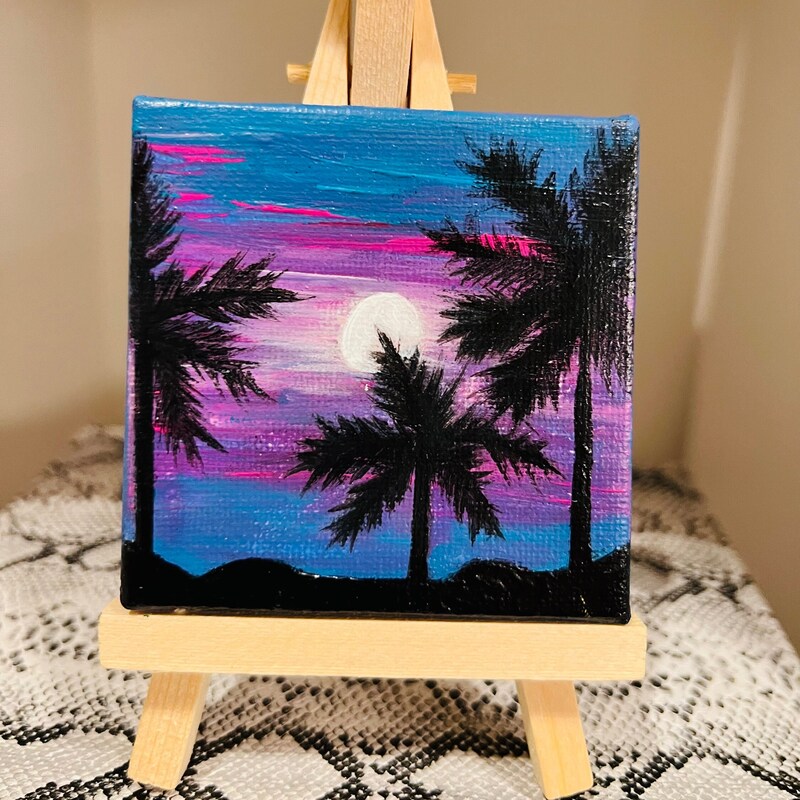 Mini Acrylic Painting - Etsy