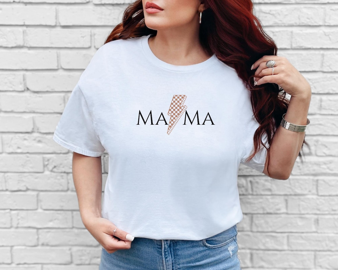 MAMA Graphic T-shirt | Mama Tee | Mom Life Aesthetics - Etsy