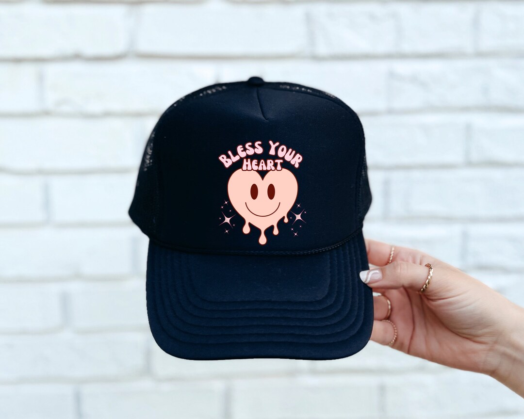 Bless Your Heart Trucker Hat | Custom Trucker Hat | Self Care Trucker Hat | Custom Saying Hat ...