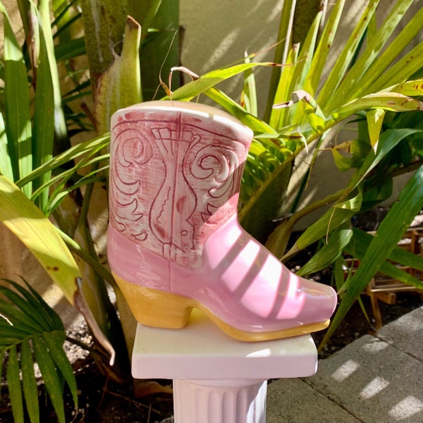 Cowboy Boot Vase - Etsy