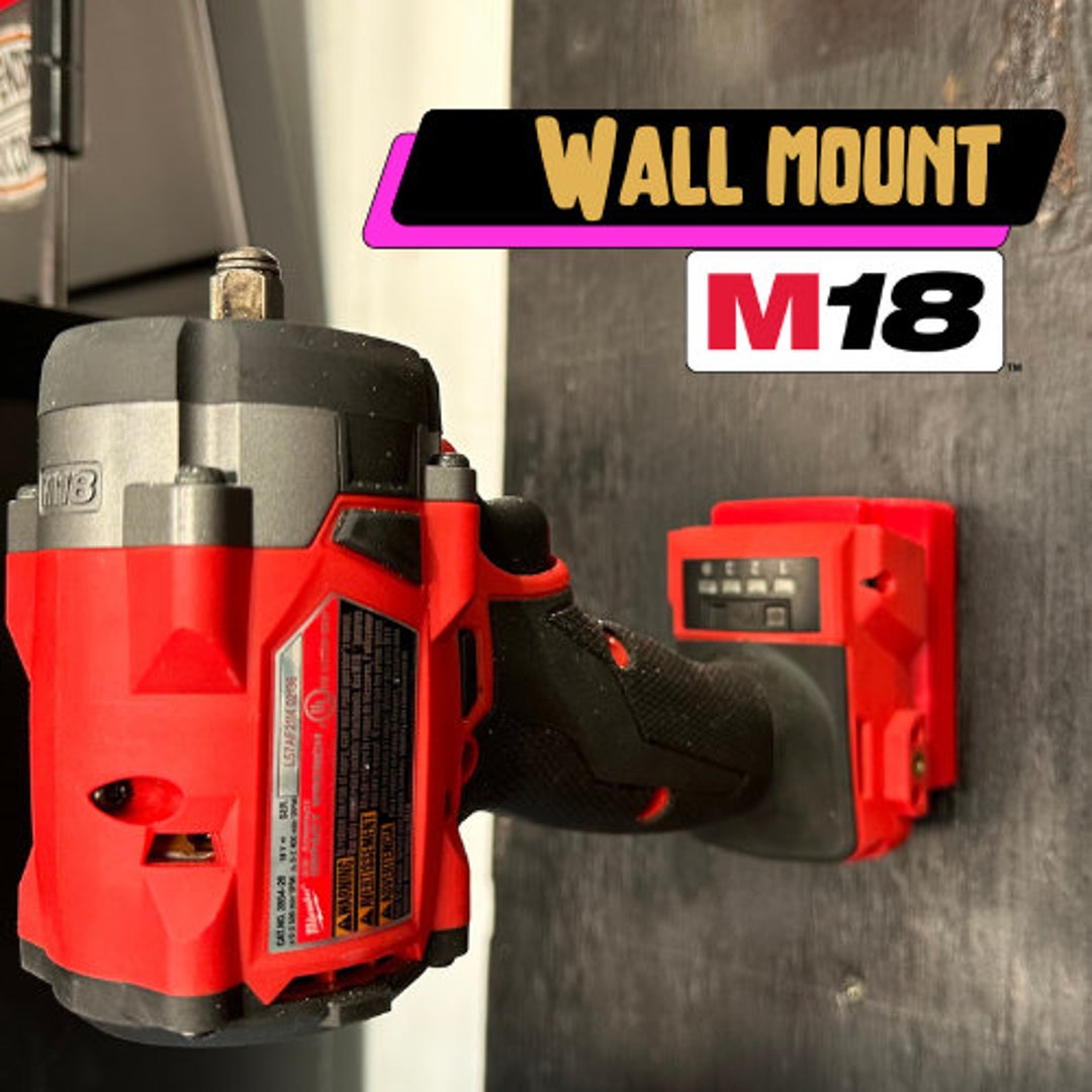 Heavy-duty Milwaukee M18 Tool Wall Mount - Garage Organization Solution ...