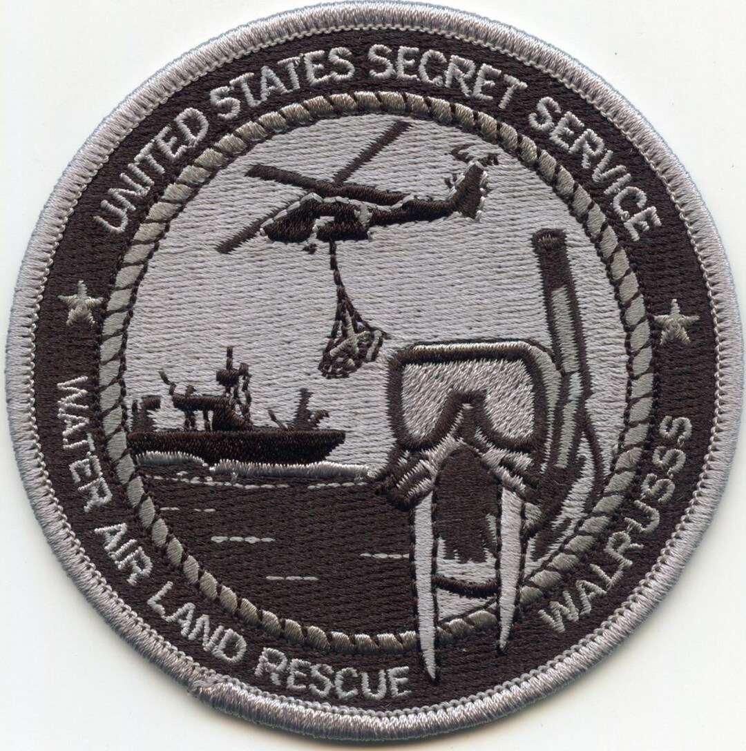 Usss Water Air Land Rescue Walruss Subdued Gray Police Patch - Etsy