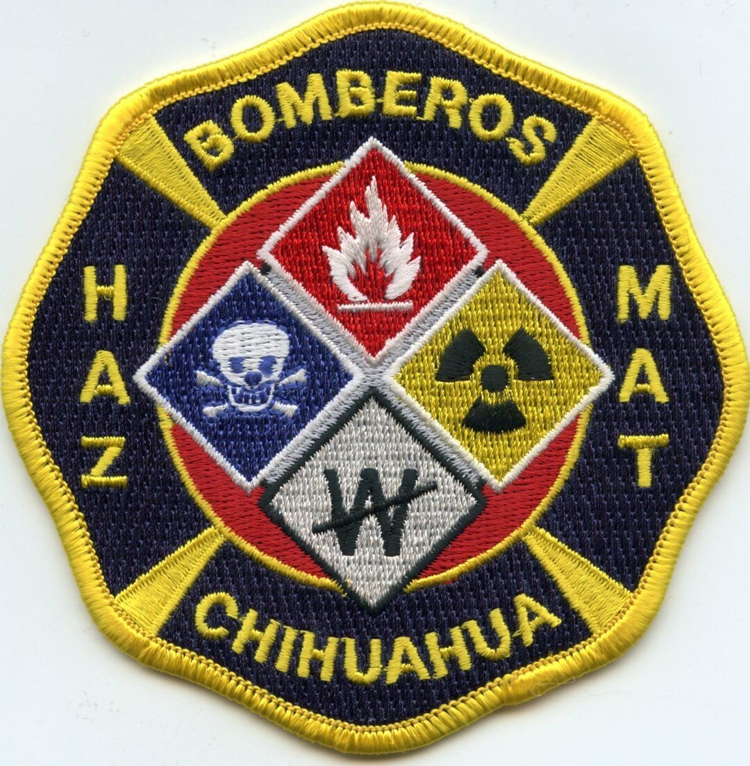 Chihuahua Mexico Haz Mat Bomberos Fire Patch - Etsy