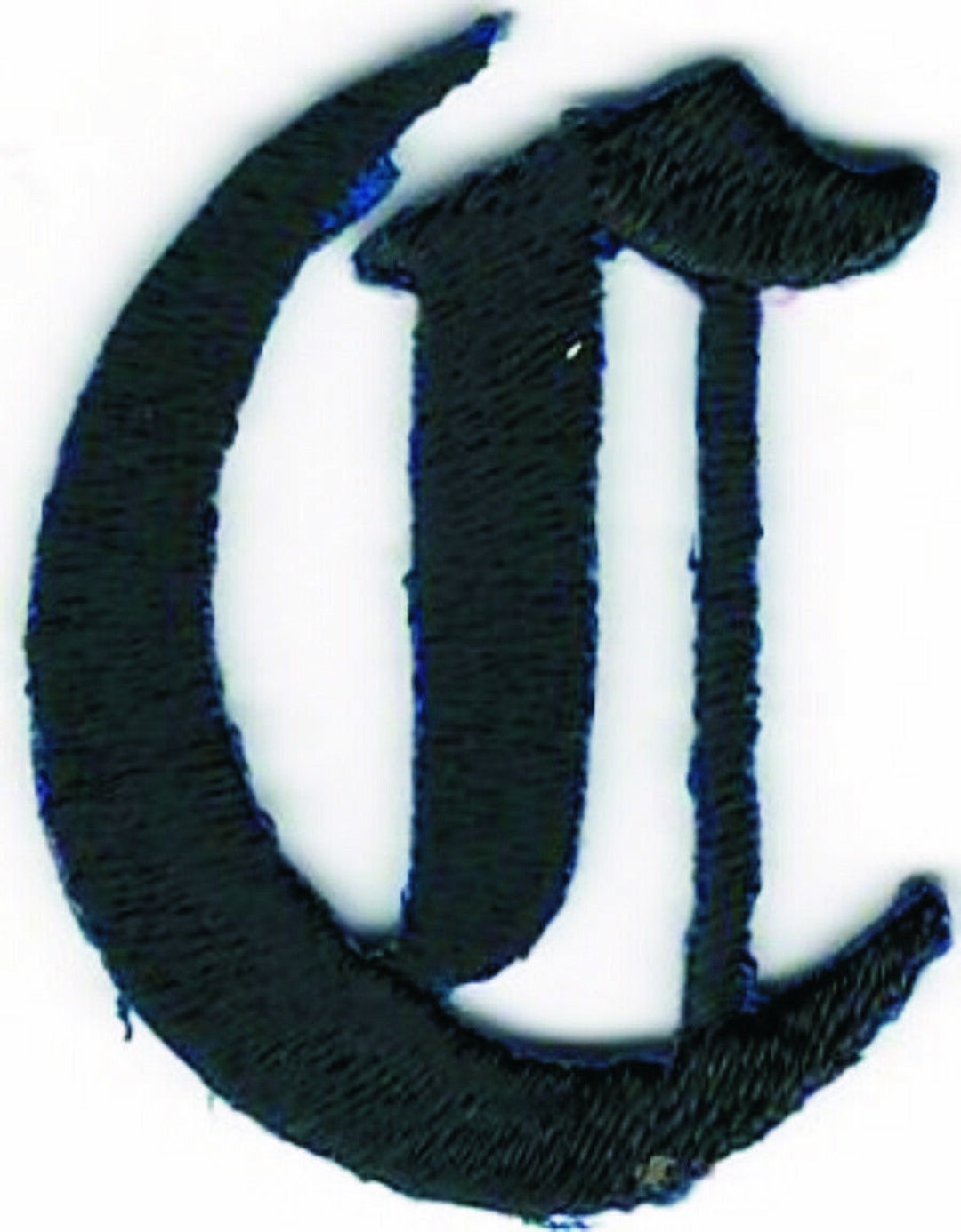 1 1/8 Fancy Black Old English Alphabet Letter C - Etsy