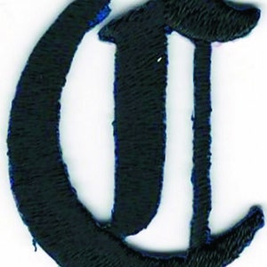 1 1/8 Fancy Black Old English Alphabet Letter C - Etsy
