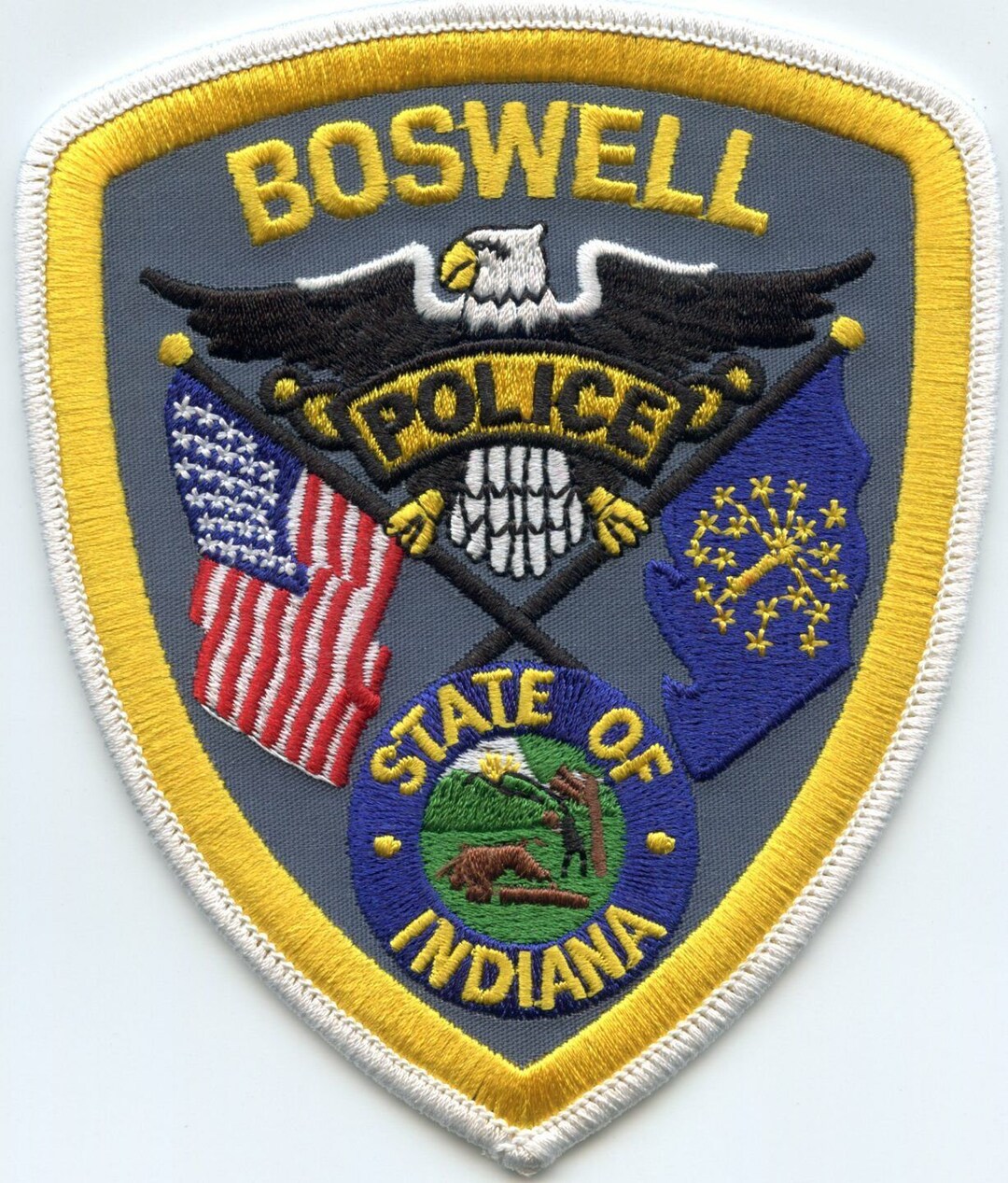 Boswell Indiana in Police Patch - Etsy