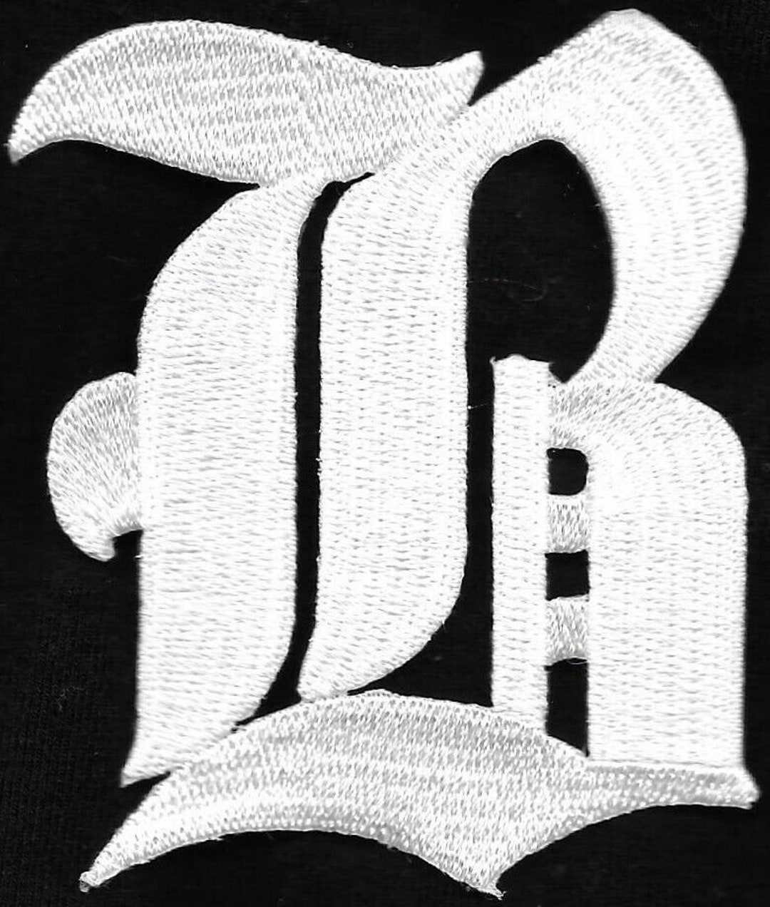 3 Fancy White Old English Alphabet Letter B Embroidered - Etsy