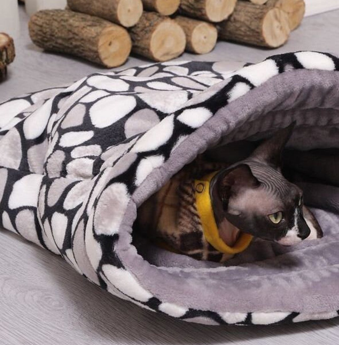 Pet Sleeping Sack, Cat Sleep Sack, Hairless Cat Bed, Kitten Burrow ...
