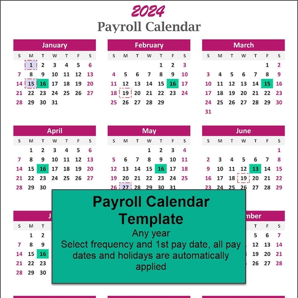 Payroll Template - Etsy