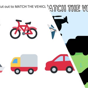 Printable Preschool/toddler Matching Activities for Learning Words ...