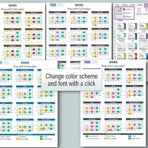 2025 Bi-weekly Payroll Calendar & Schedule Template-excel Download ...