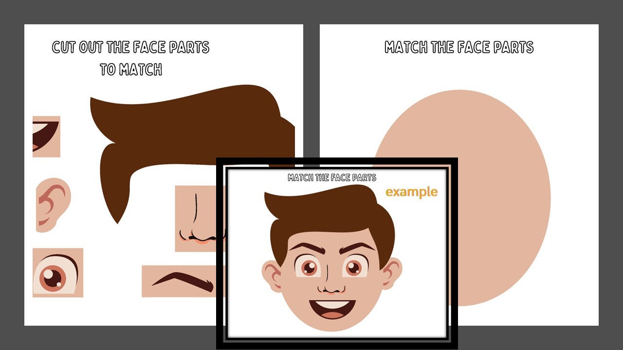 Printable Preschool/toddler Matching Activities for Learning Words ...