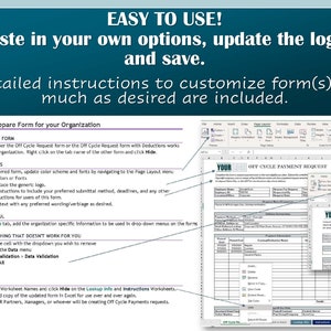 Payroll off Cycle Payment Request Form Template - Etsy