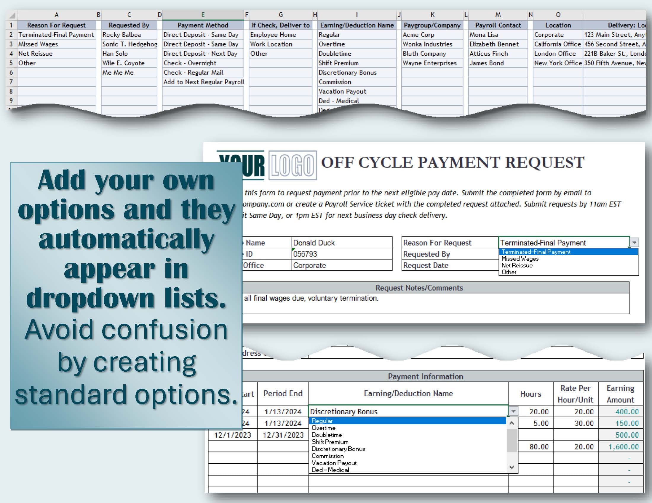 Payroll off Cycle Payment Request Form Template - Etsy