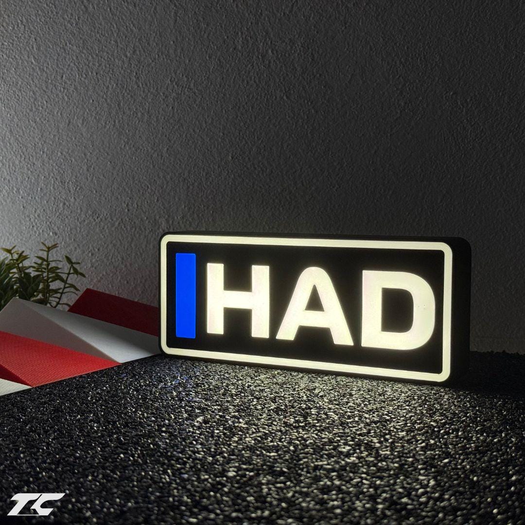 Formula 1 Isack Hadjar LED Lighting Lamp, F1 Racing - Etsy