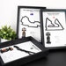 F1 Frame With Car and 3D Track F1 Wall Art 40x30cm Corners Numbers ...