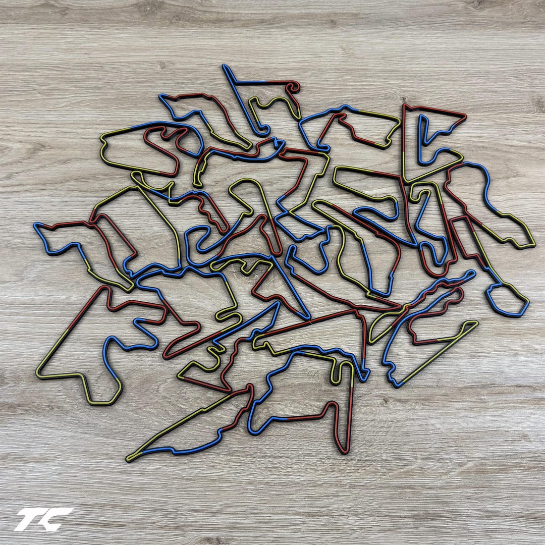 Formula 1 Circuits Fridge Magnets - Sector Version - Etsy