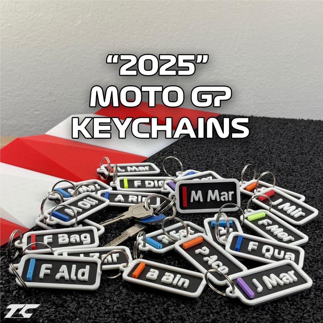 Motogp 2025 Keychains - 2025 Rider's Edition - Large Version - Etsy UK