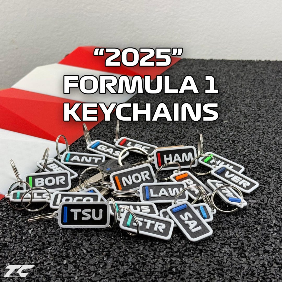 Formula 1 Keychains - 2025 Drivers Edition - Small Version - Etsy