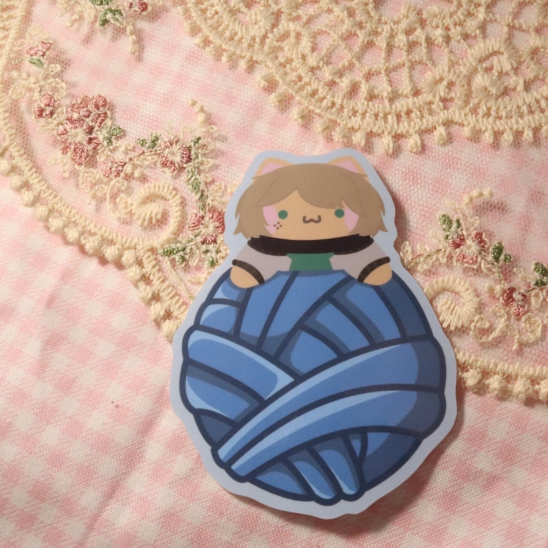 Valorant Agent Cat on Yarn Ball Sticker | Gekko, Deadlock, Clove ...