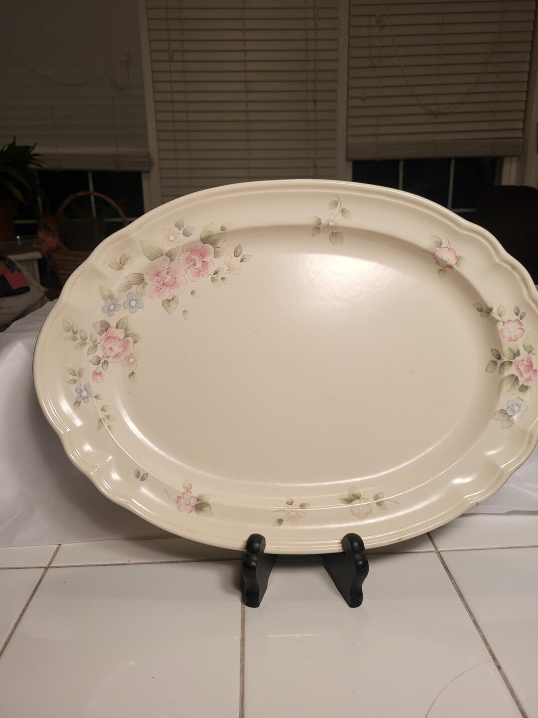 Pfaltzgraff Tea Rose Platter - Etsy