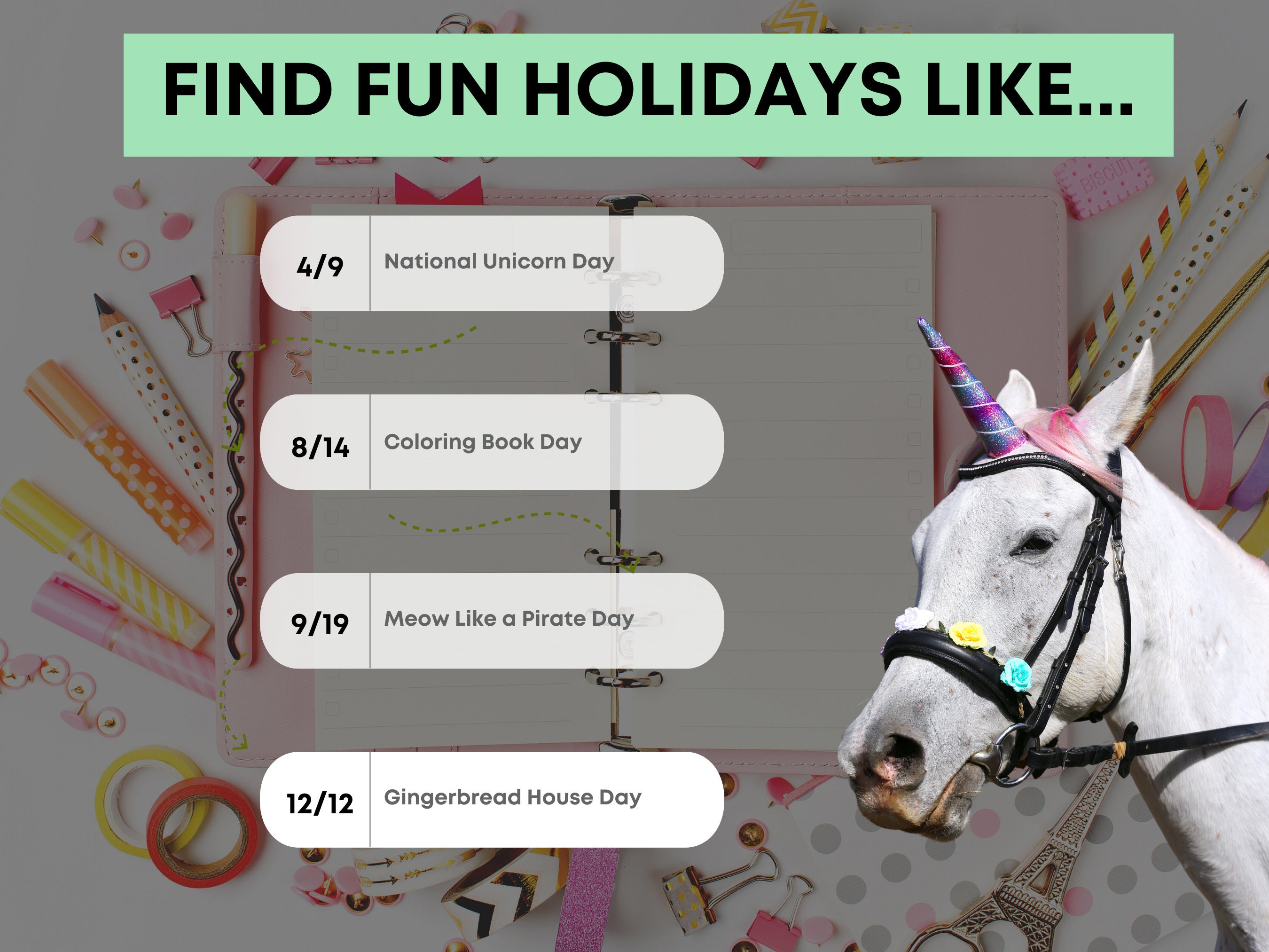 Daily Holiday Calendar for Social Media Managers, Content Creators ...