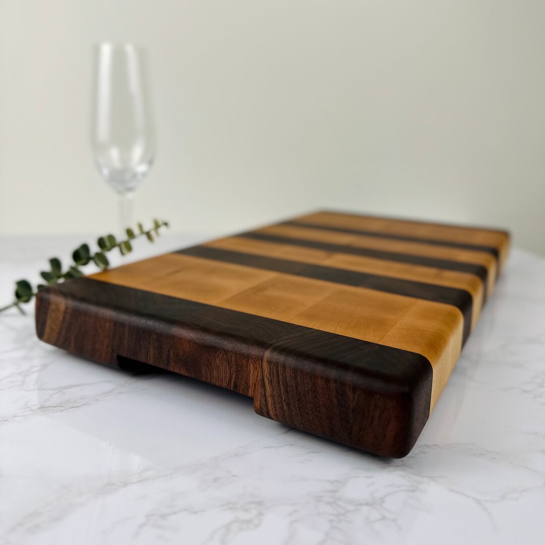 Black Walnut & Maple End Grain Cutting Board, Butcher Block Chopping ...