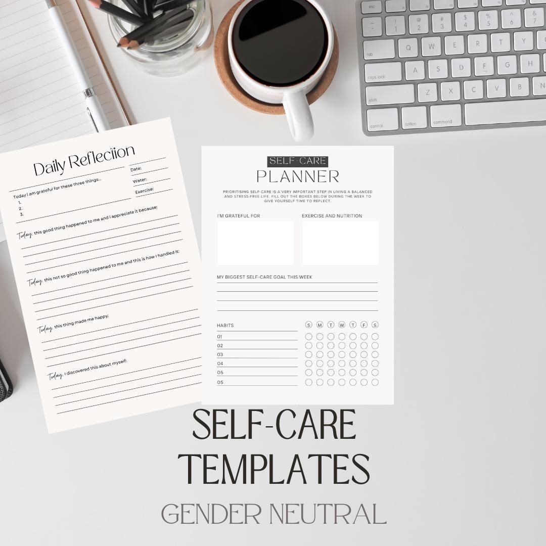 Gender-neutral Self-care Printable Bundle - Etsy