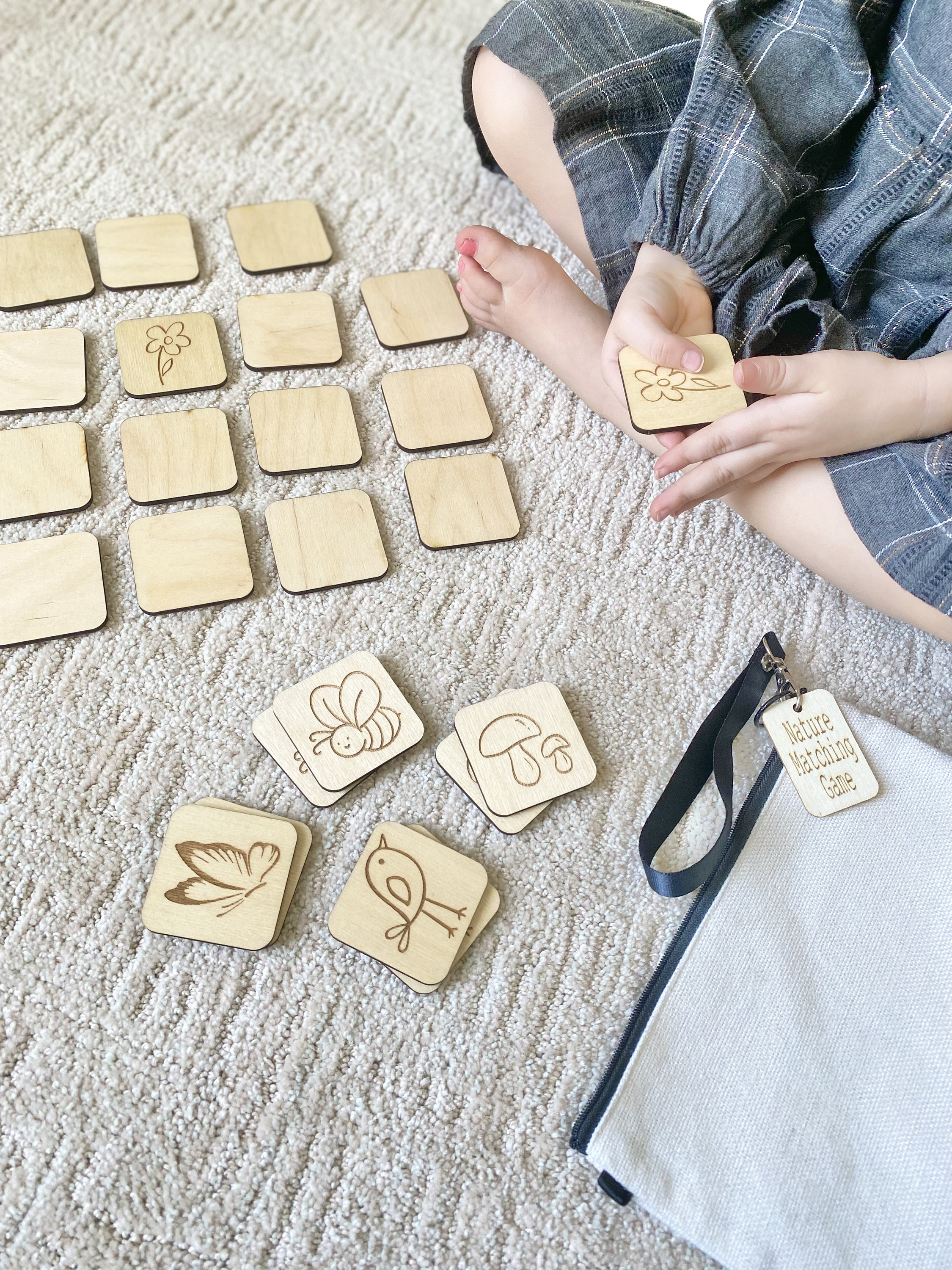 Wooden Memory Game Child Gift Kids Memory Game Montessori Games Kids ...