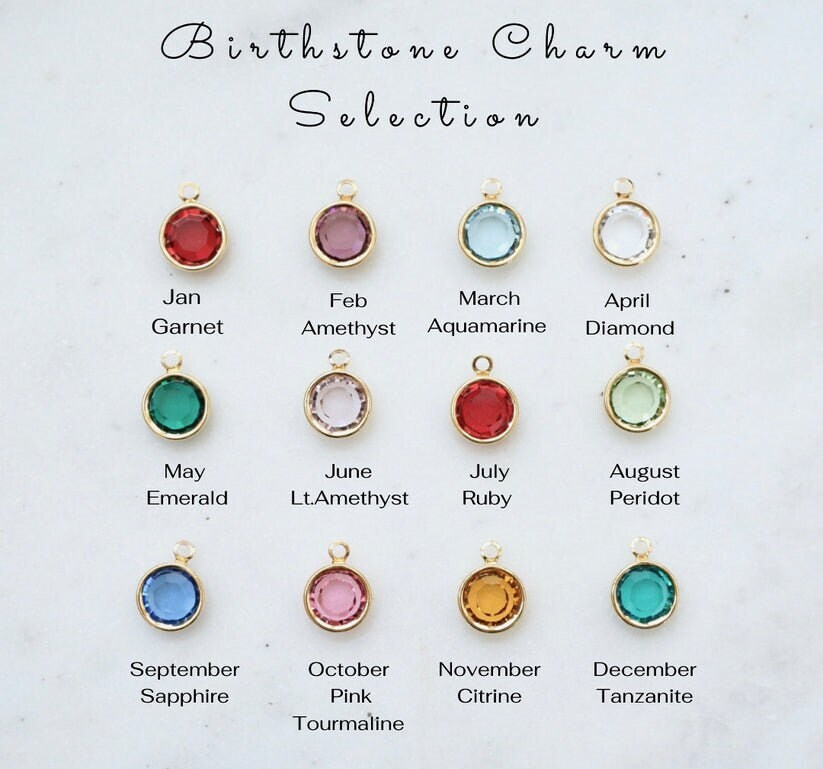 Birth Flower Necklace, Birth Month Flower Charm, Zodiac Floral Pendant ...