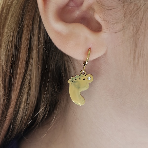 Feet Earrings - Etsy
