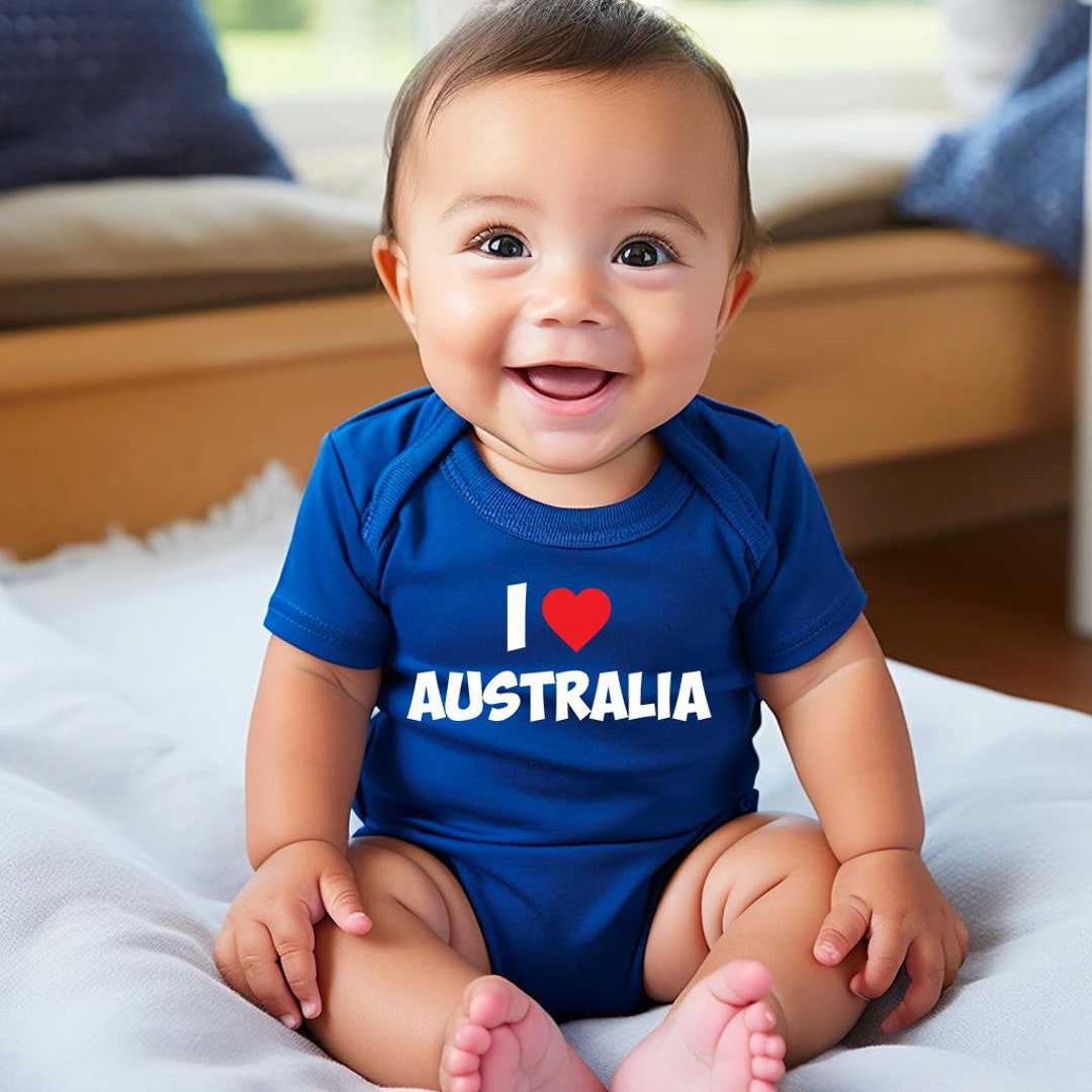 I Love Australia Babygrow Baby Vest Super Cute Aussie Aus Day ...