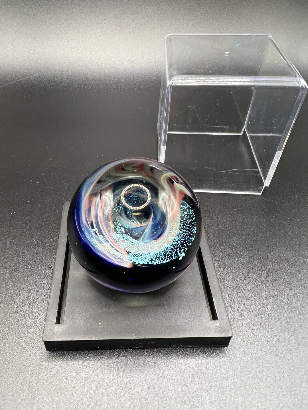 Galaxy Glass Marble Blown Glass Ball Vortex Marble Solar System Marble ...