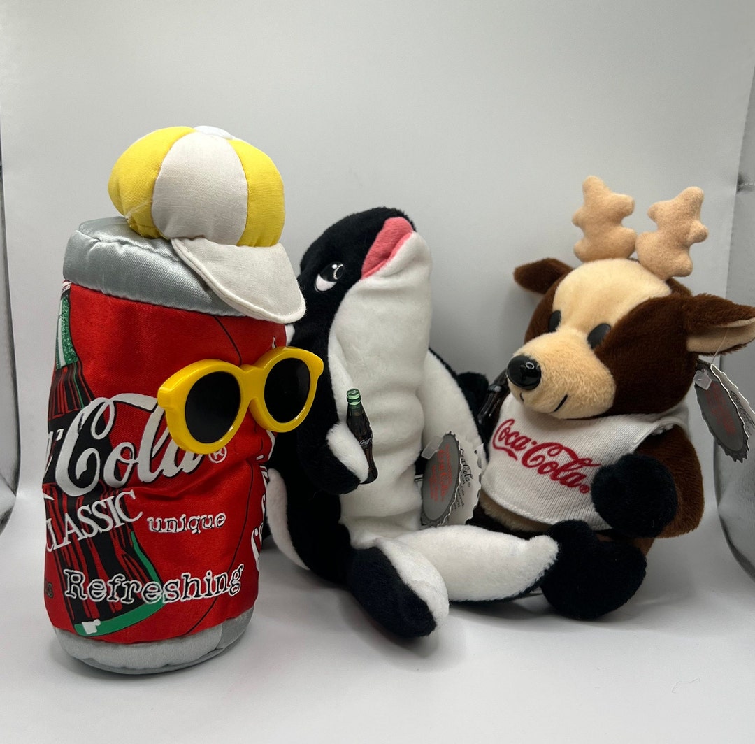 1997 Collectible COCA-COLA Bean Bag Plush Set of 3 - Etsy