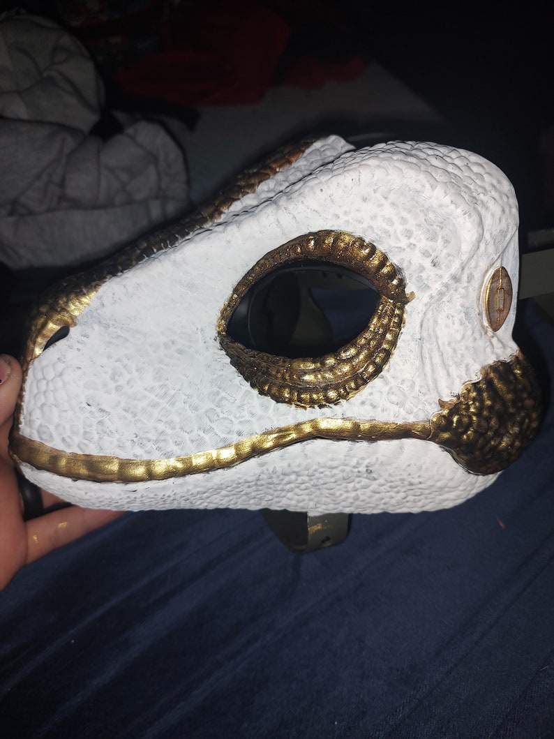 Pre-painted Raptor Dino Mask and Tail - Etsy