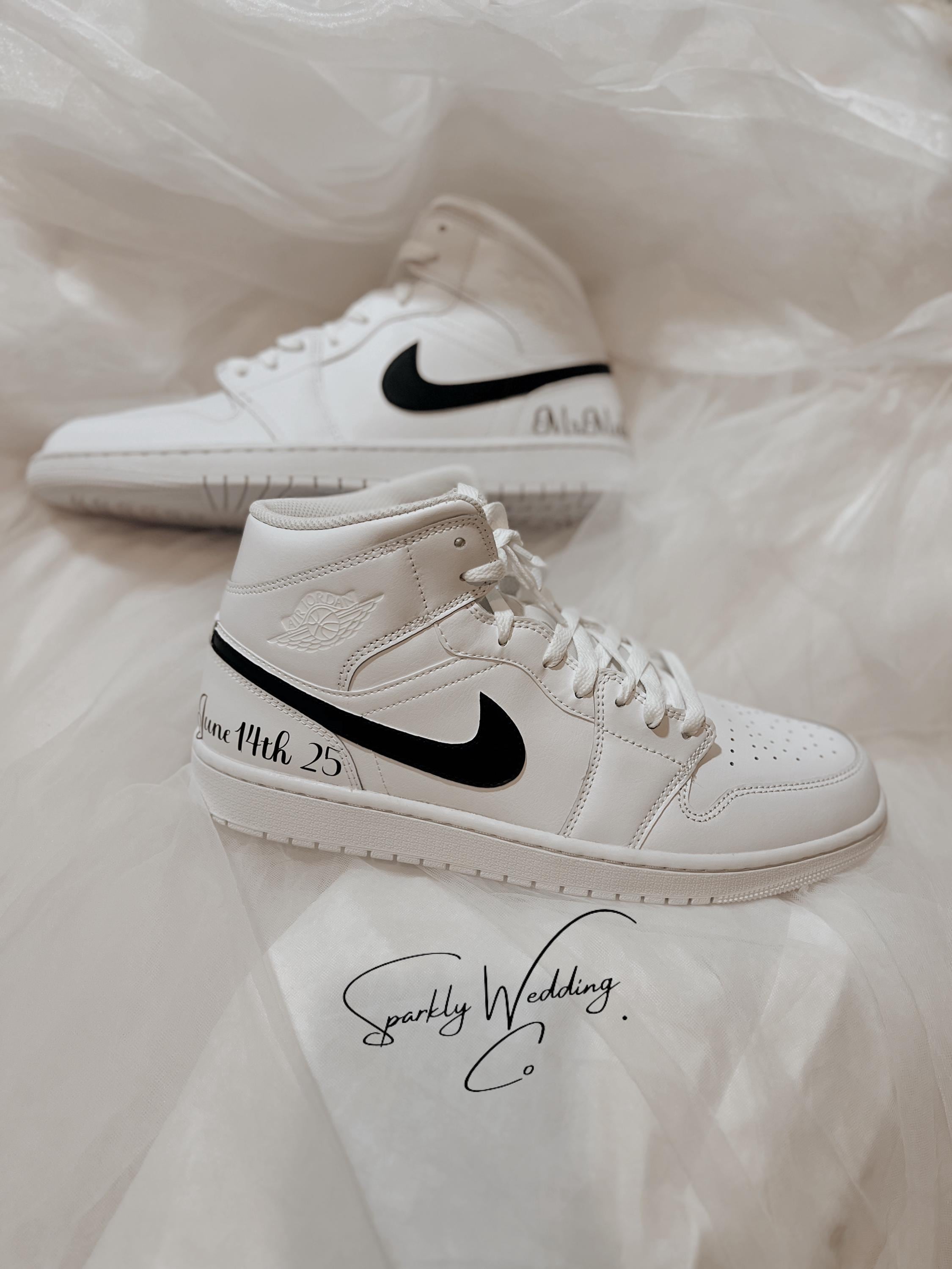 Customized Air Jordan 1 Mid - Etsy Customized Air Jordan 1 Mid - Etsy