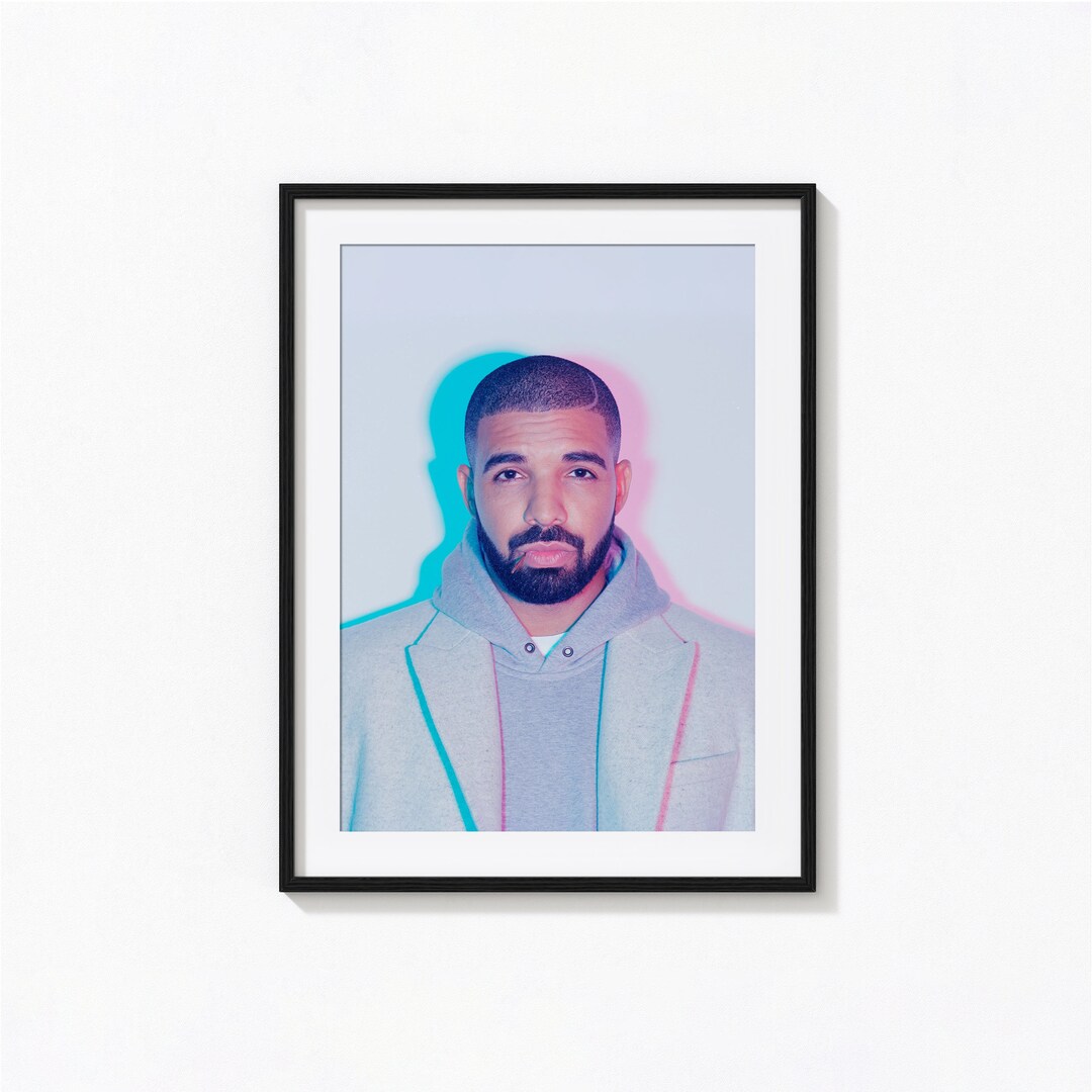 Drake Posters / Drake Black and White Wall Art, Music Poster, Home ...