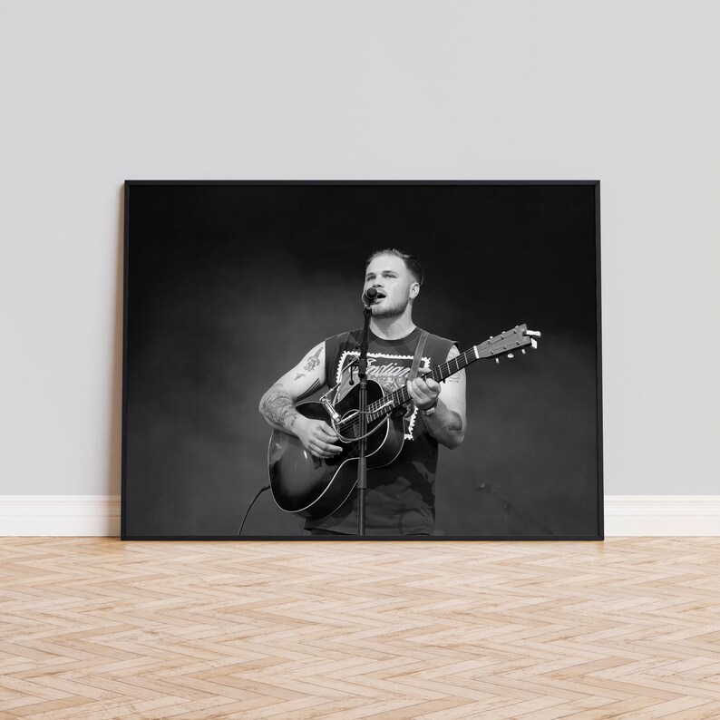 Zach Bryan Posters / Zach Bryan Black and White Wall Art, Album Cover ...