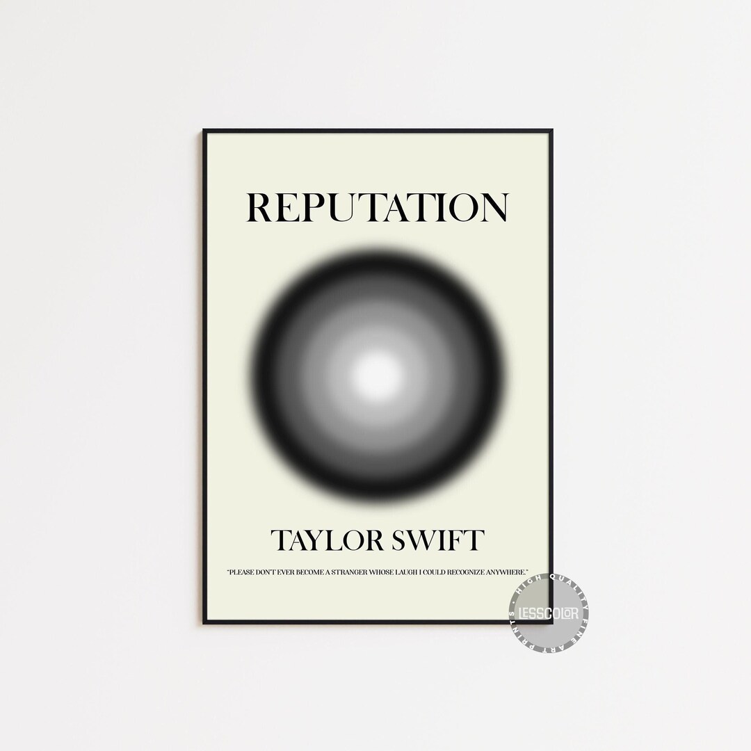 Taylor Swift Posters / Reputation Poster / Album Cover Poster, Gradient ...