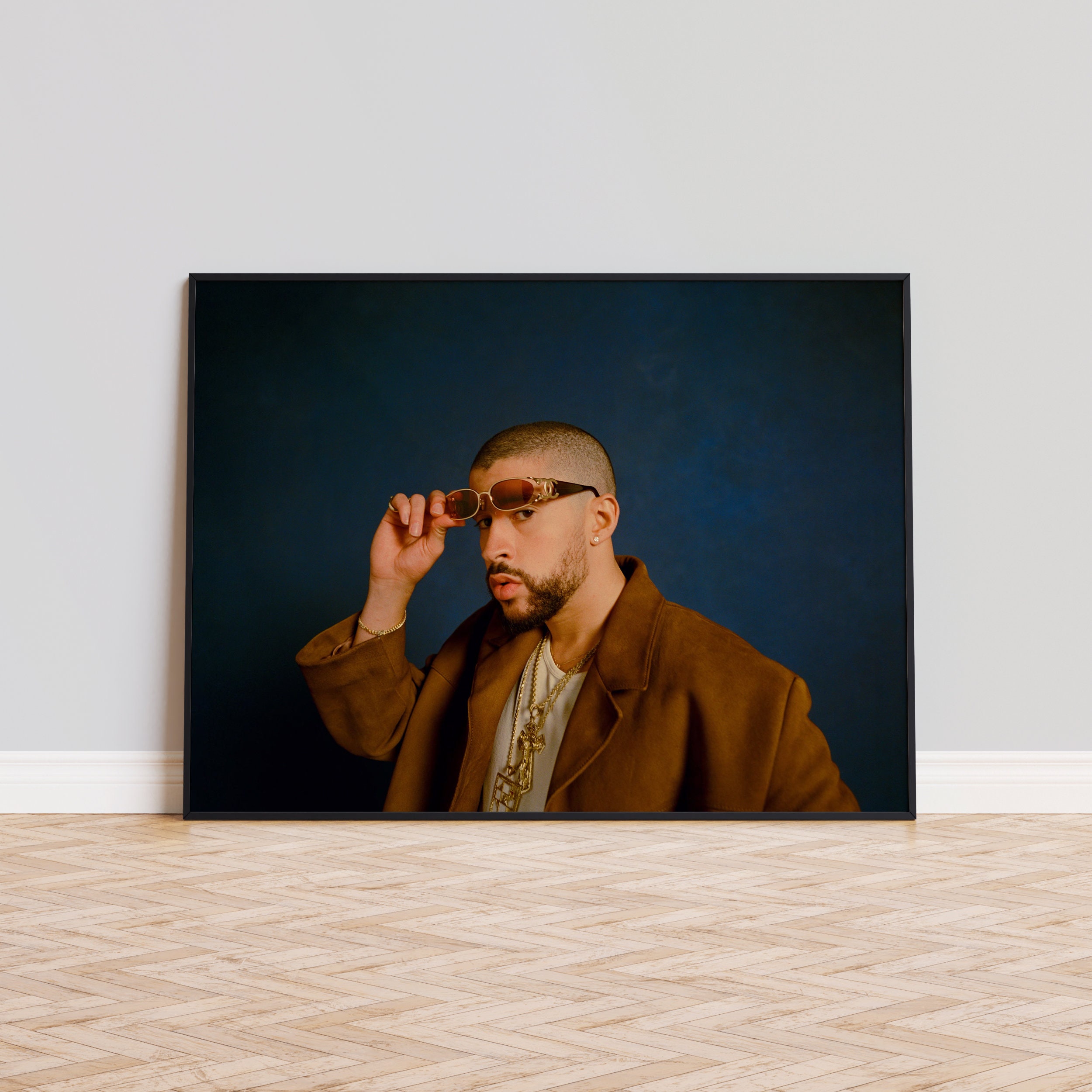 Bad Bunny Posters / Bad Bunny Black and White Wall Art, Album Poster ...