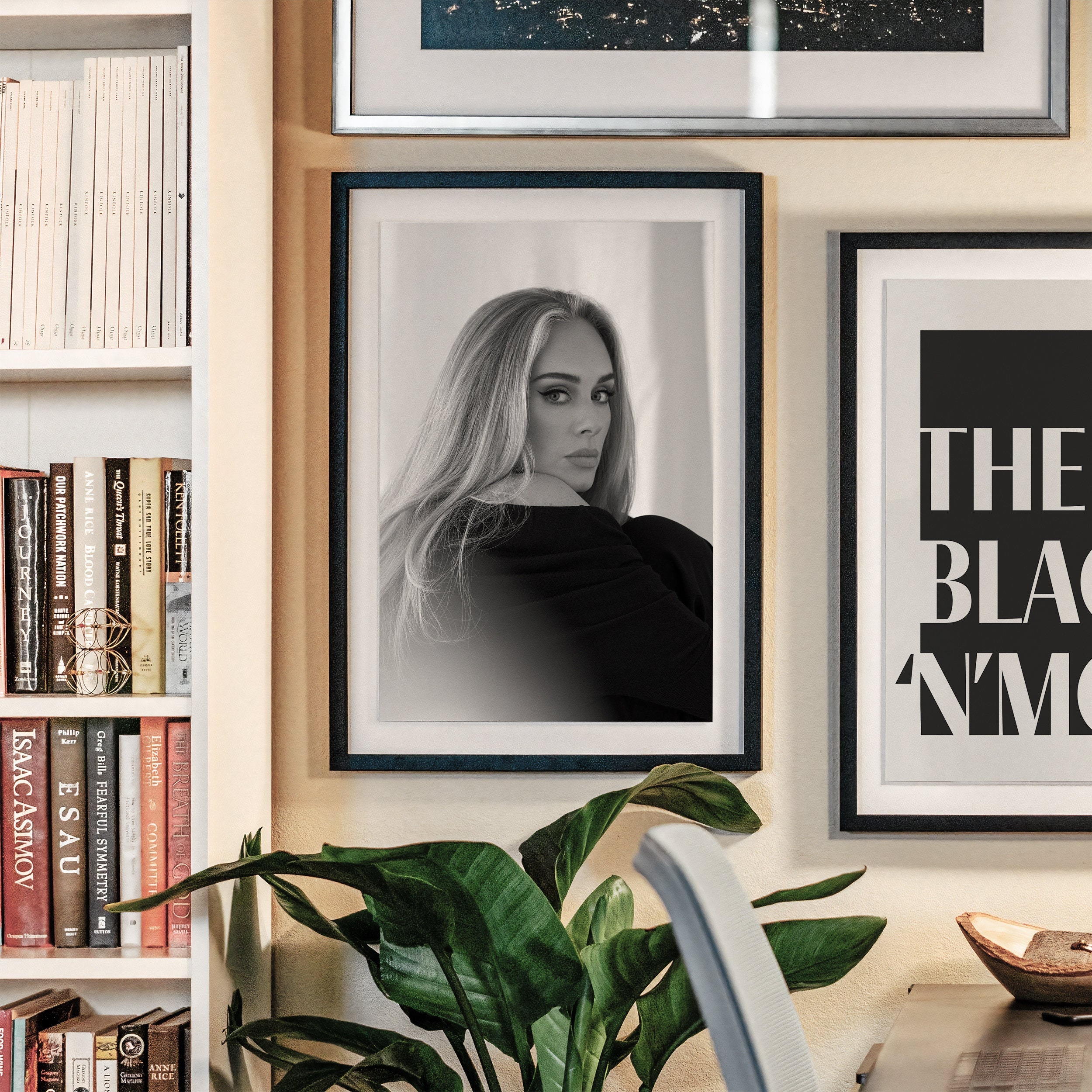 Adele Posters / Adele Black and White Wall Art, Album Cover Poster, Home Decor, Photography ...