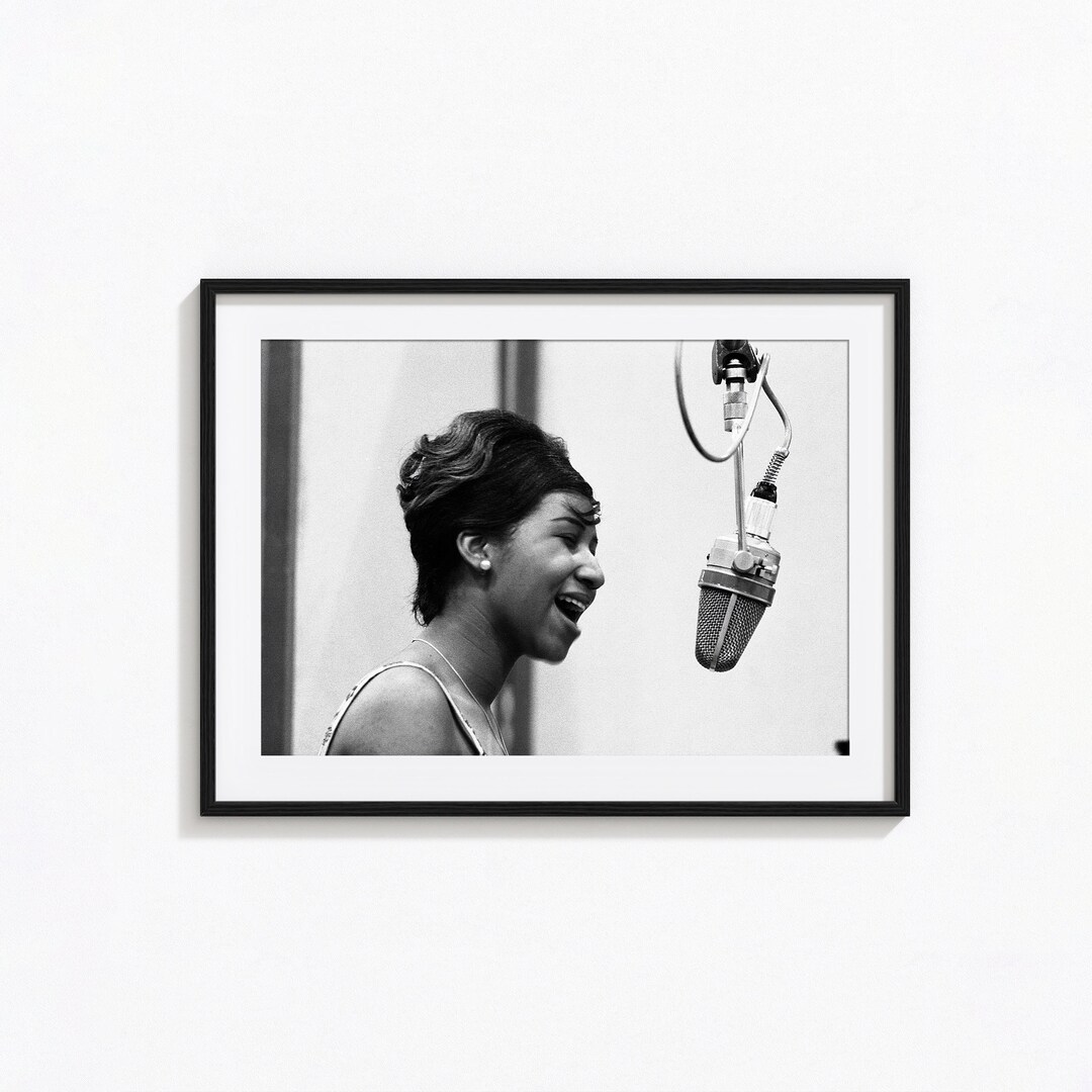 Aretha Franklin Posters / Aretha Franklin Black and White Wall - Etsy