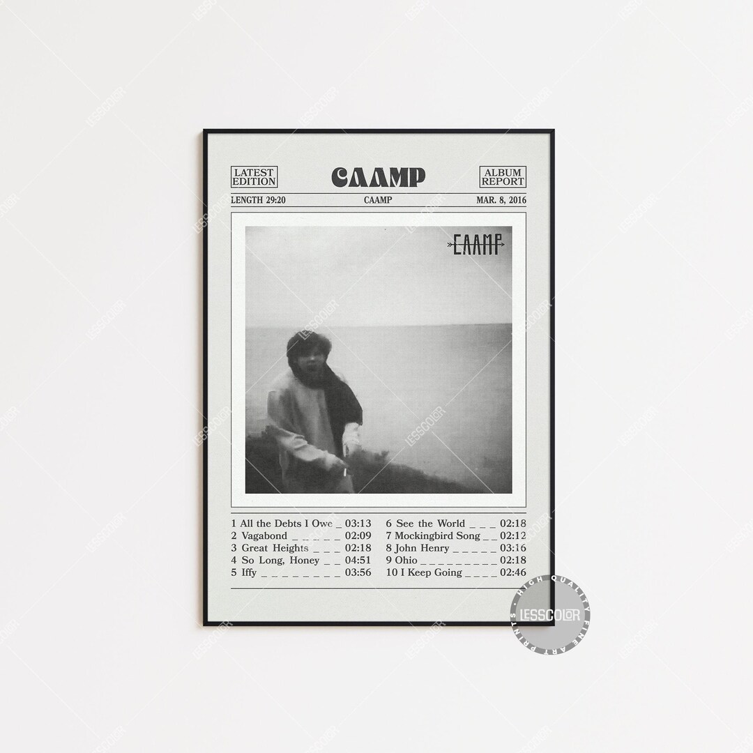 Caamp Retro Newspaper Print, Caamp Poster, Caamp Posters, Album Cover ...