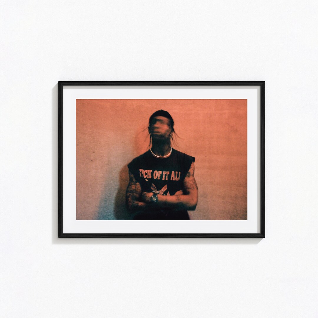 Travis Scott Posters / Travis Scott Black and White Wall Art, Album ...