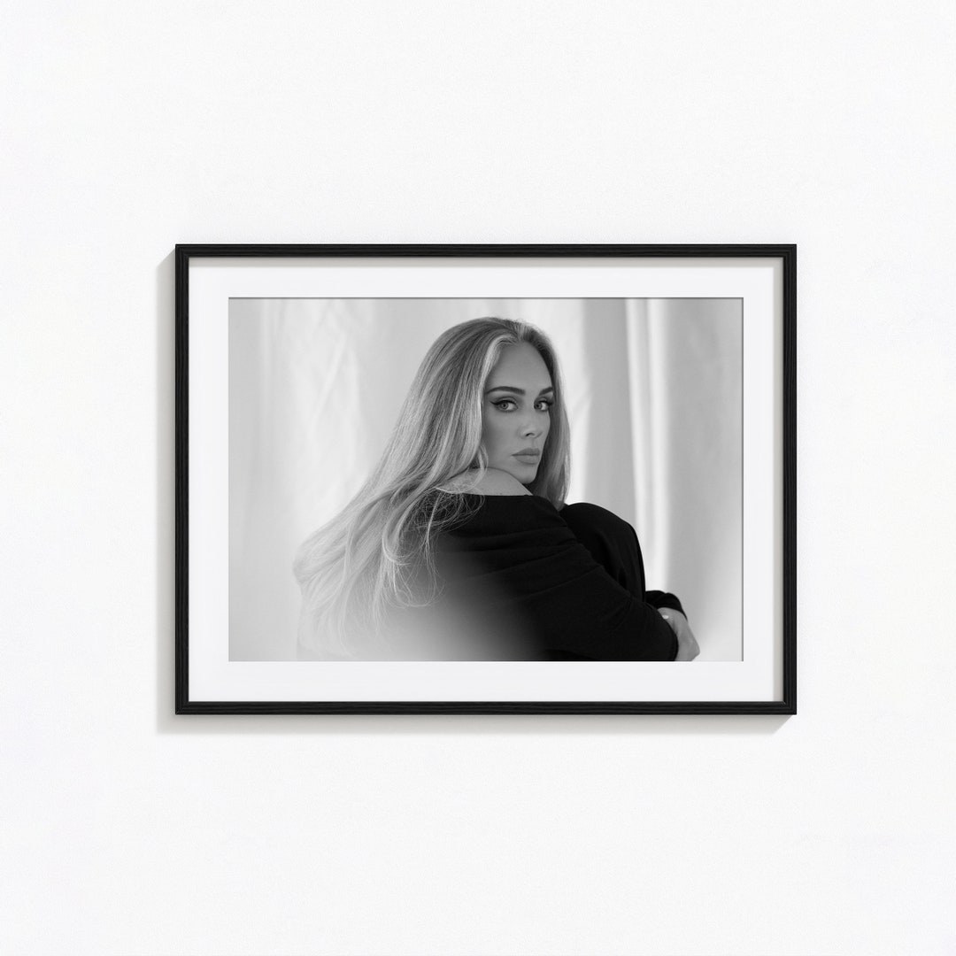 Adele Posters / Adele Black and White Wall Art Album Cover - Etsy UK