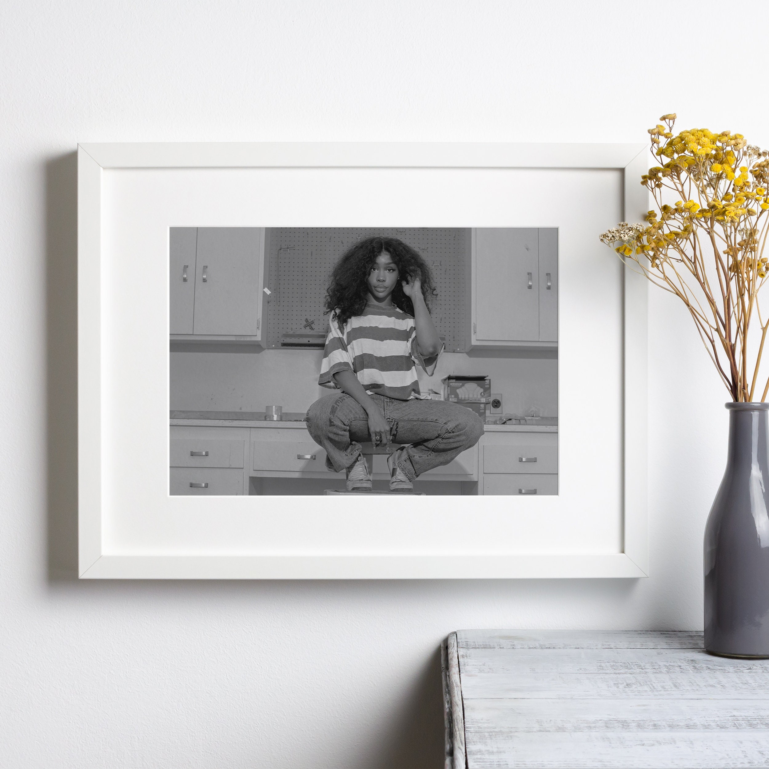 SZA Posters / SZA Black and White Wall Art, Magazine Posters, Album ...