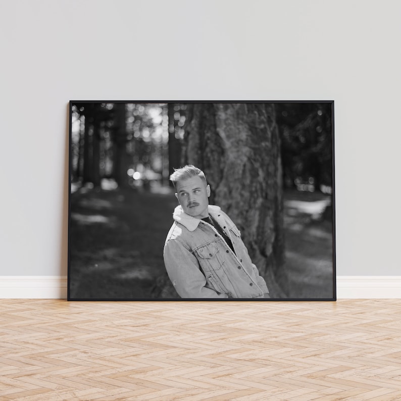 Zach Bryan Posters / Zach Bryan Black and White Wall Art, Album Cover ...